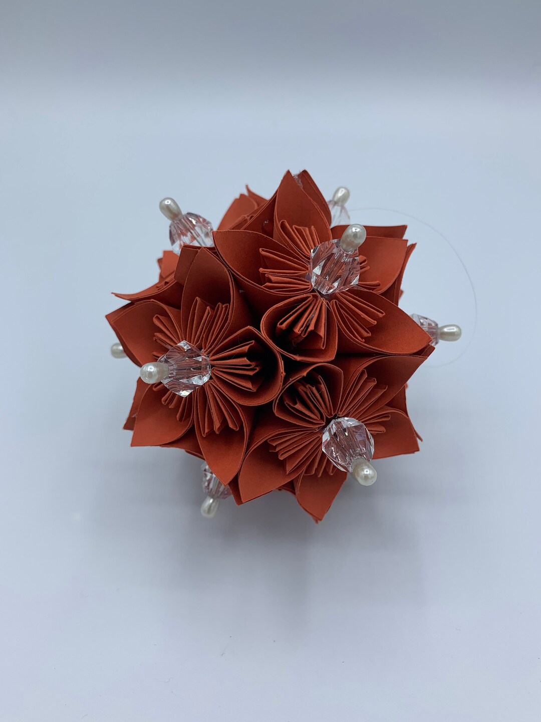 Rust Kusudama Ornament, Teacher Gift, Housewarming Gift - Etsy