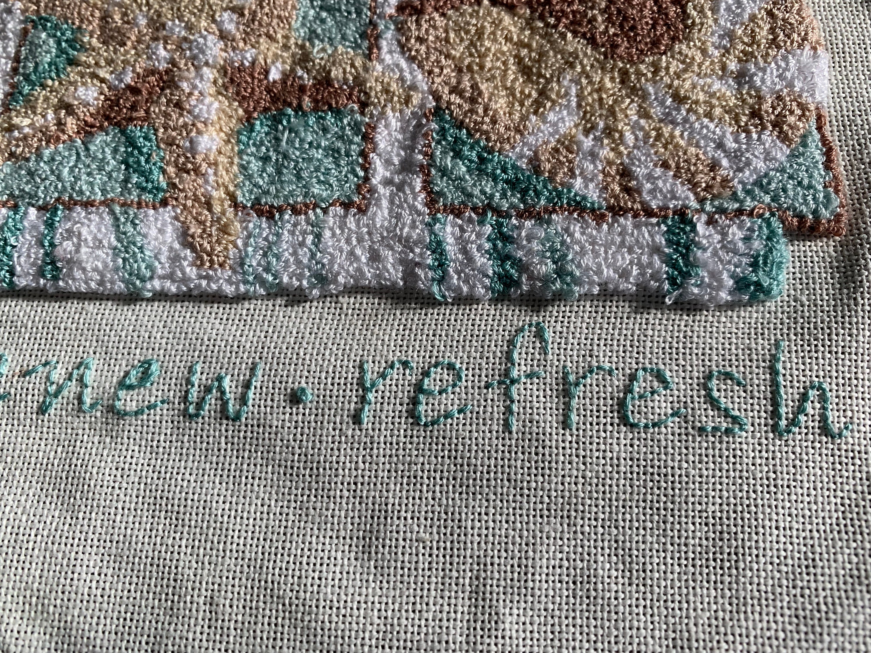 Completed Punch Needle Seashells Picture - Etsy