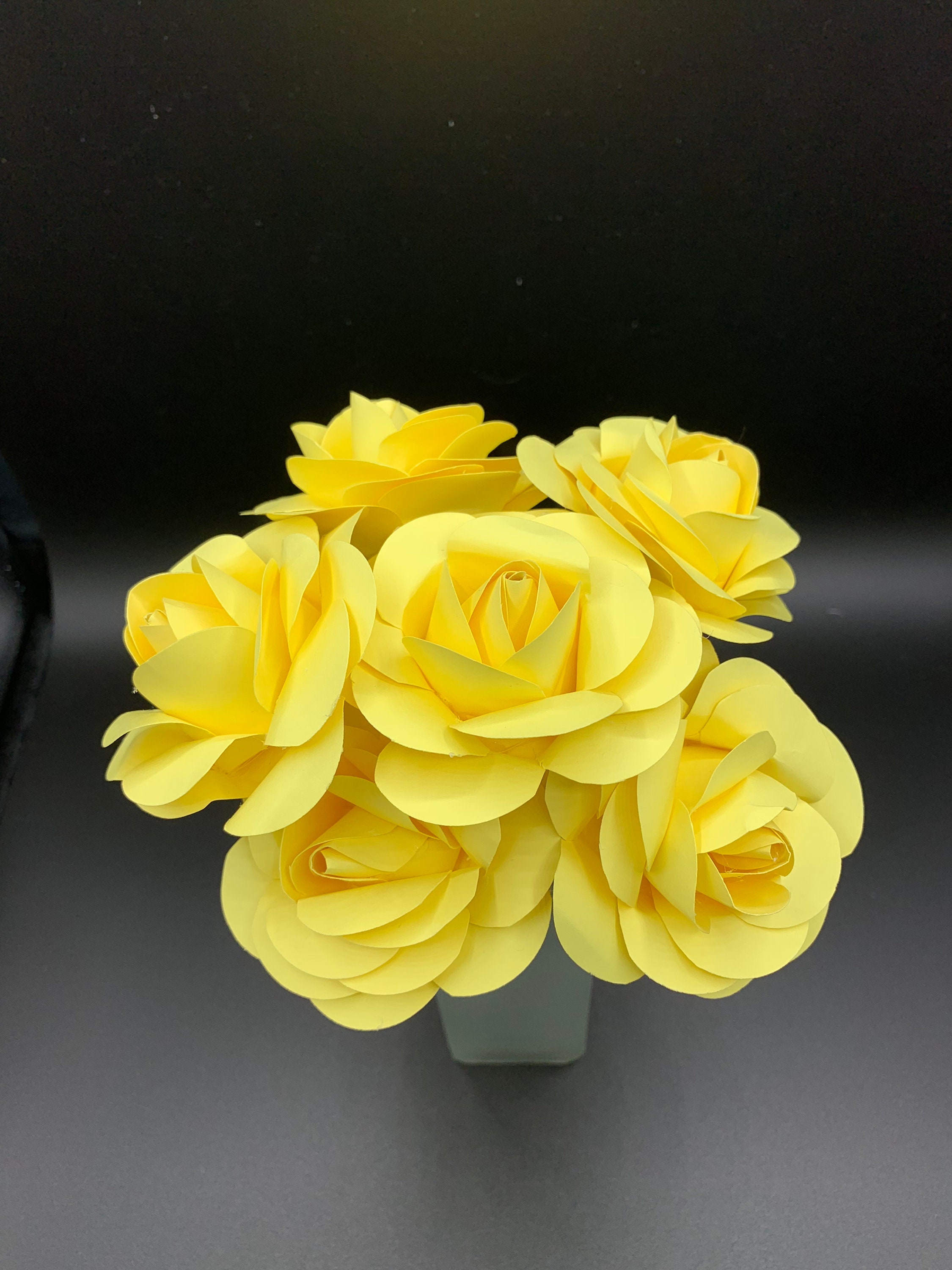Yellow Paper Roses Bridal Shower Centerpiece Baby Shower - Etsy