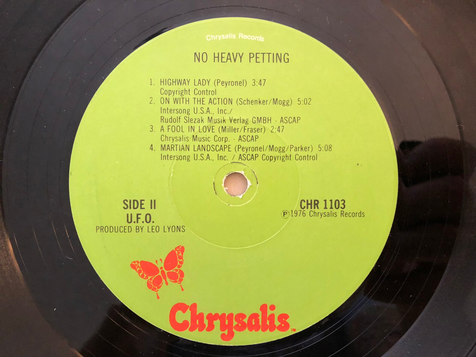 1976 UFO No Heavy Petting Vinyl Album with Inner Sleeve / CHR | Etsy