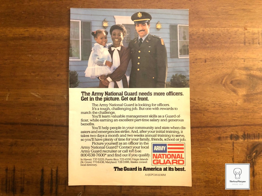 1983 Army National Guard Ad / Jet Magazine / African American - Etsy