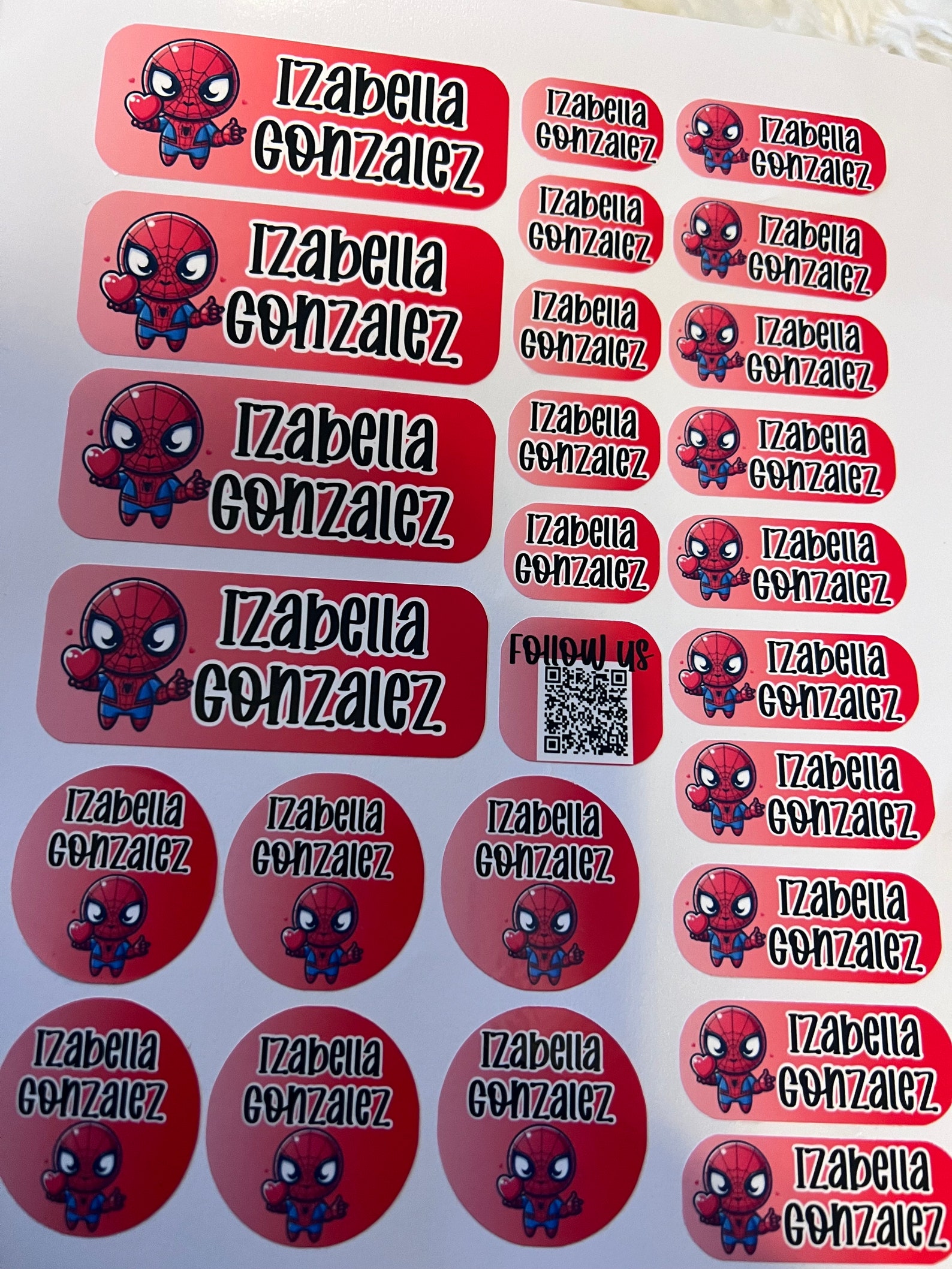 School Labels With Any Character and Name Set of 25 - Etsy