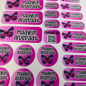 School Labels With Any Character and Name Set of 25 - Etsy