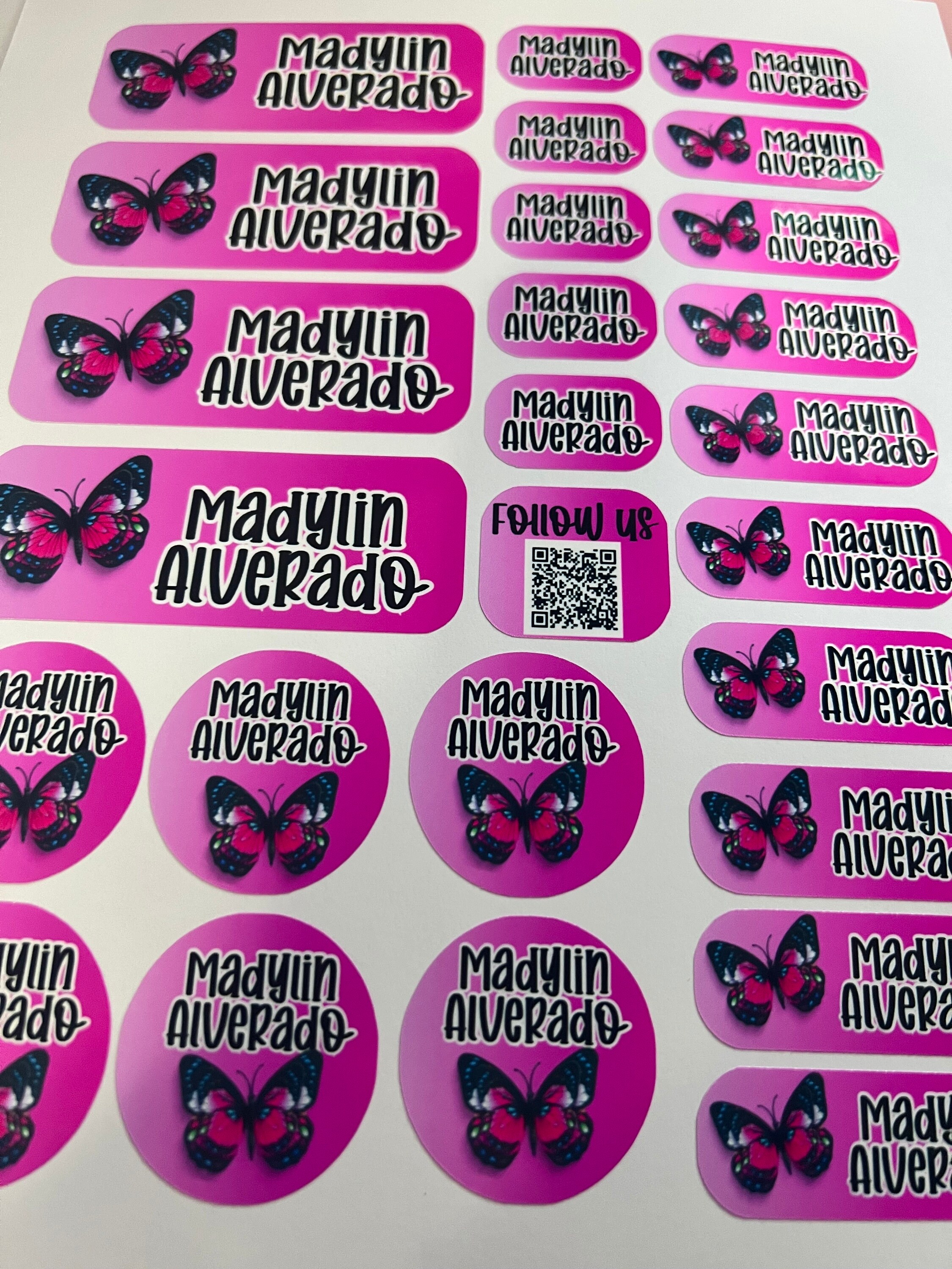 School Labels With Any Character and Name Set of 25 - Etsy