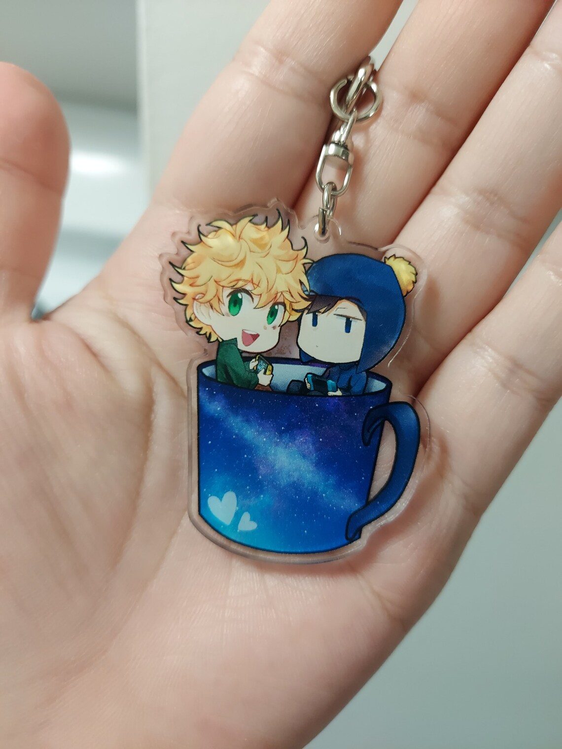 South Park Cup Craig and Tweek Keychain Charm Craig X Tweek - Etsy