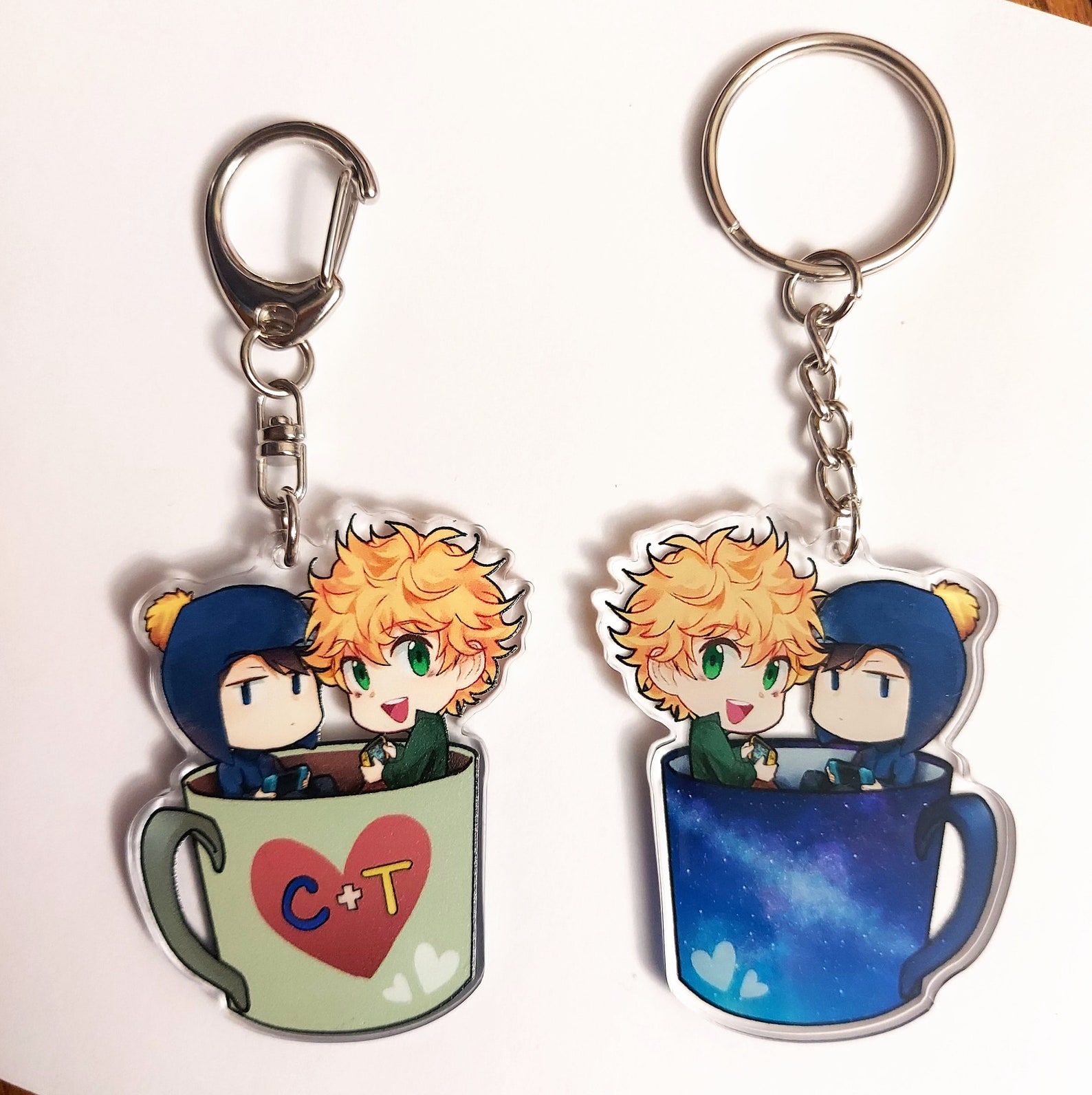 South Park Cup Craig and Tweek Keychain Charm Craig X Tweek Sp Craig ...