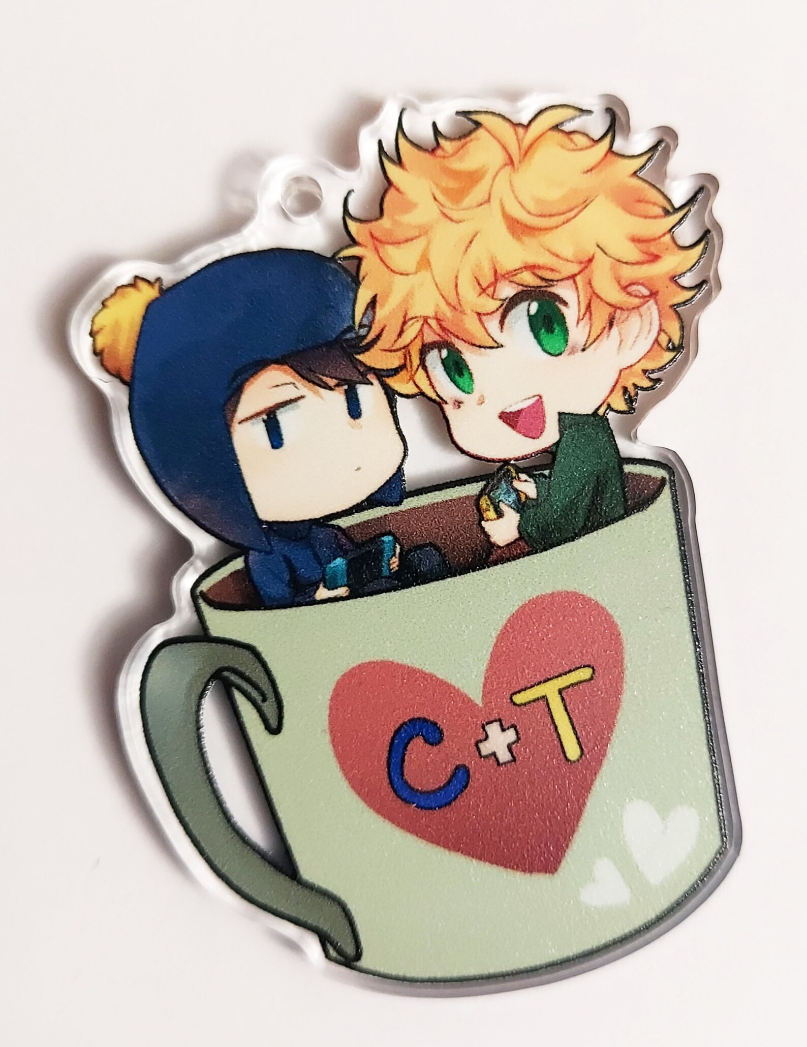 South Park Cup Craig and Tweek Keychain Charm Craig X Tweek Sp Craig ...