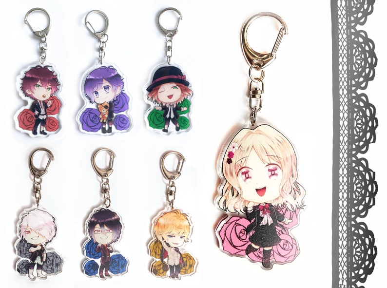 Diabolik Lovers: Sweet VS Sadisic Charms Sakamaki & Mukami - Etsy