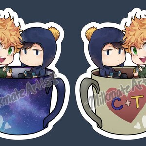 South Park Cup Craig and Tweek Keychain Charm Craig X Tweek Sp Craig ...