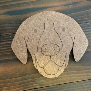Labrador Retriever Dog Breed Coaster, Set of 4 Coasters With Cork ...