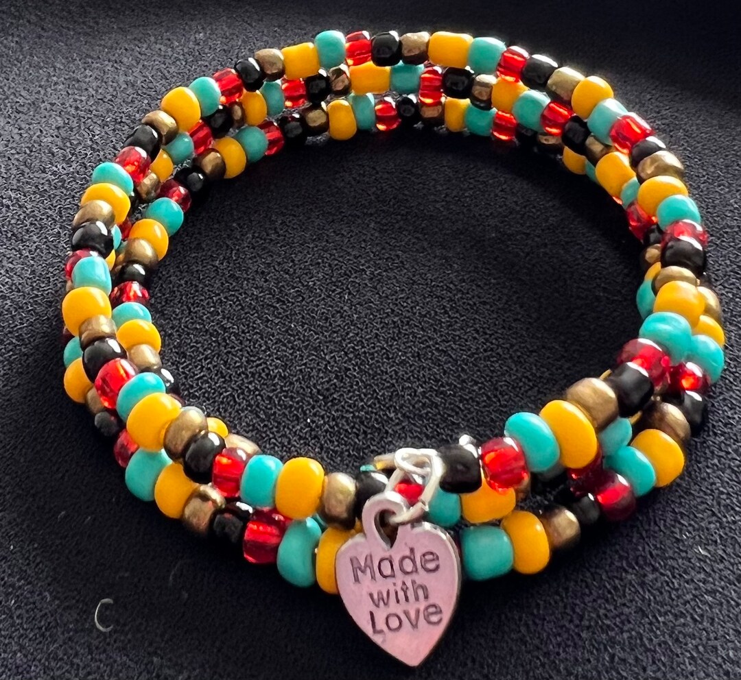 Beaded Juneteenth Bracelet - Etsy