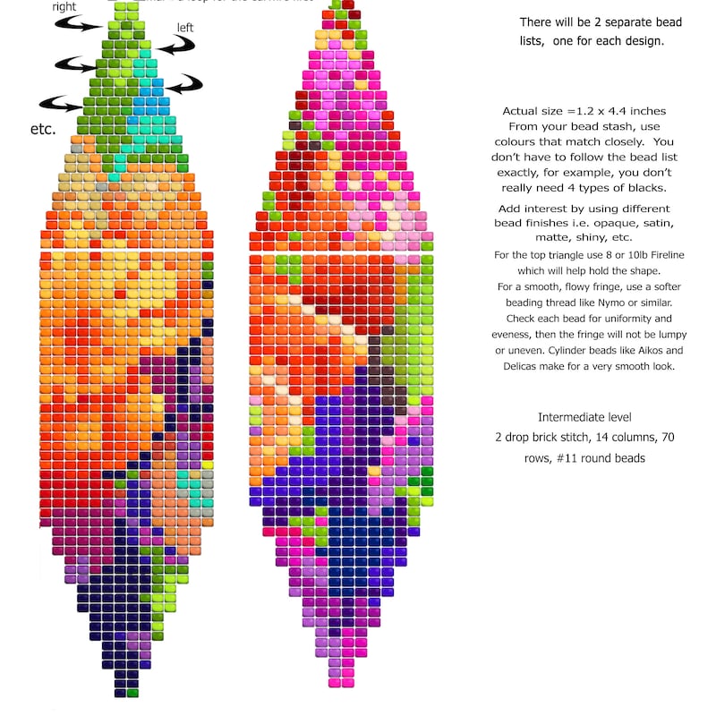 Bead Fringe Pattern - Etsy