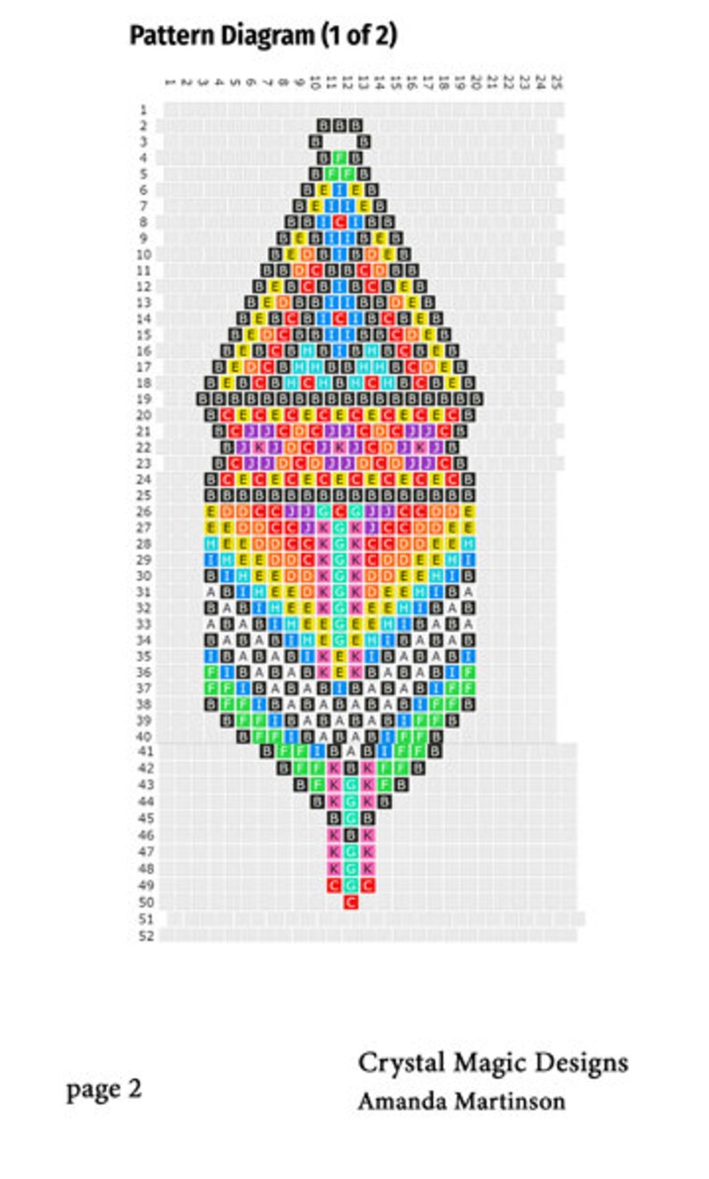Earrings Seed Bead Pattern, Geometric Design, Earring Pattern Download ...