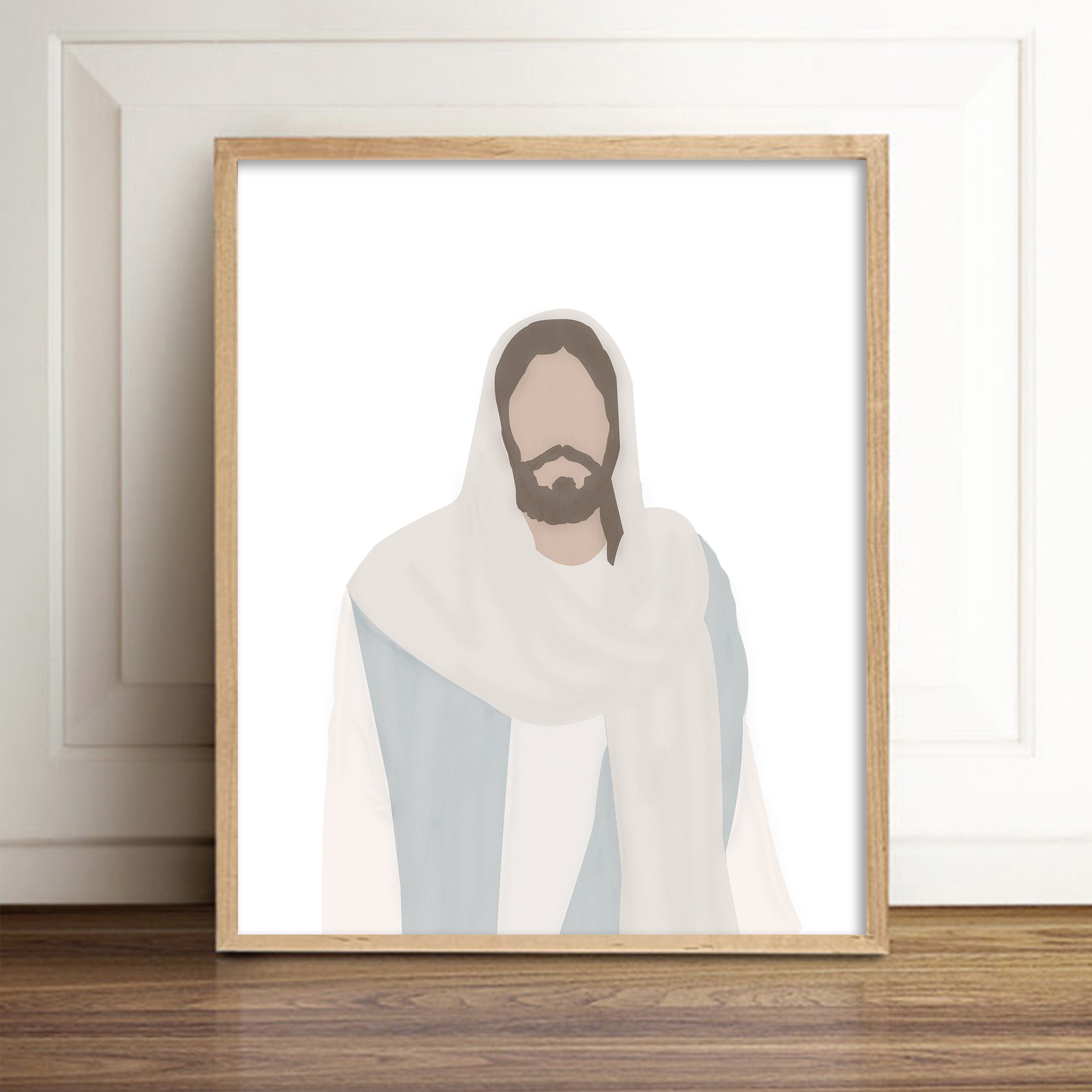 Jesus Christ Minimalist Art Print Christian Lds Art Printable Etsy Canada