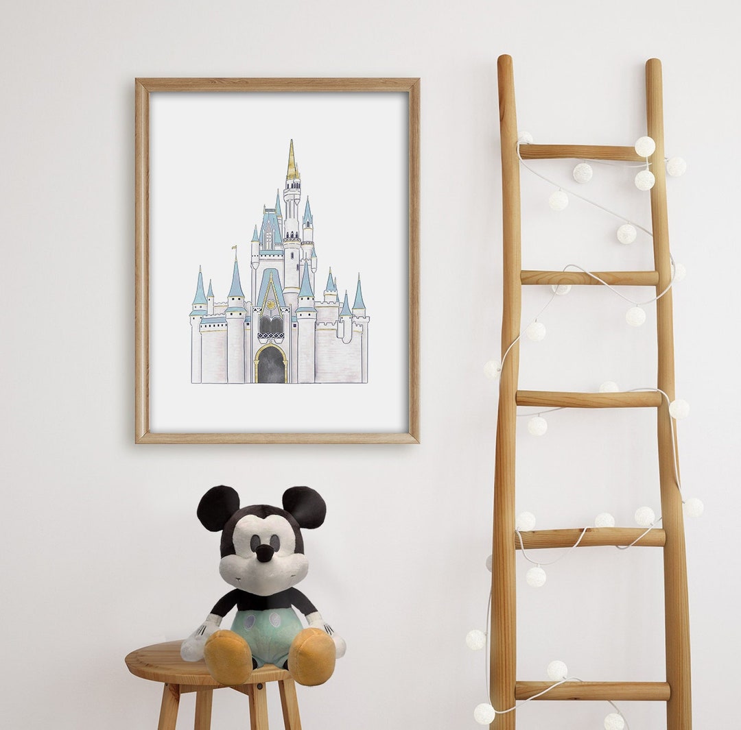 PRINTED Castle Art Print - Etsy