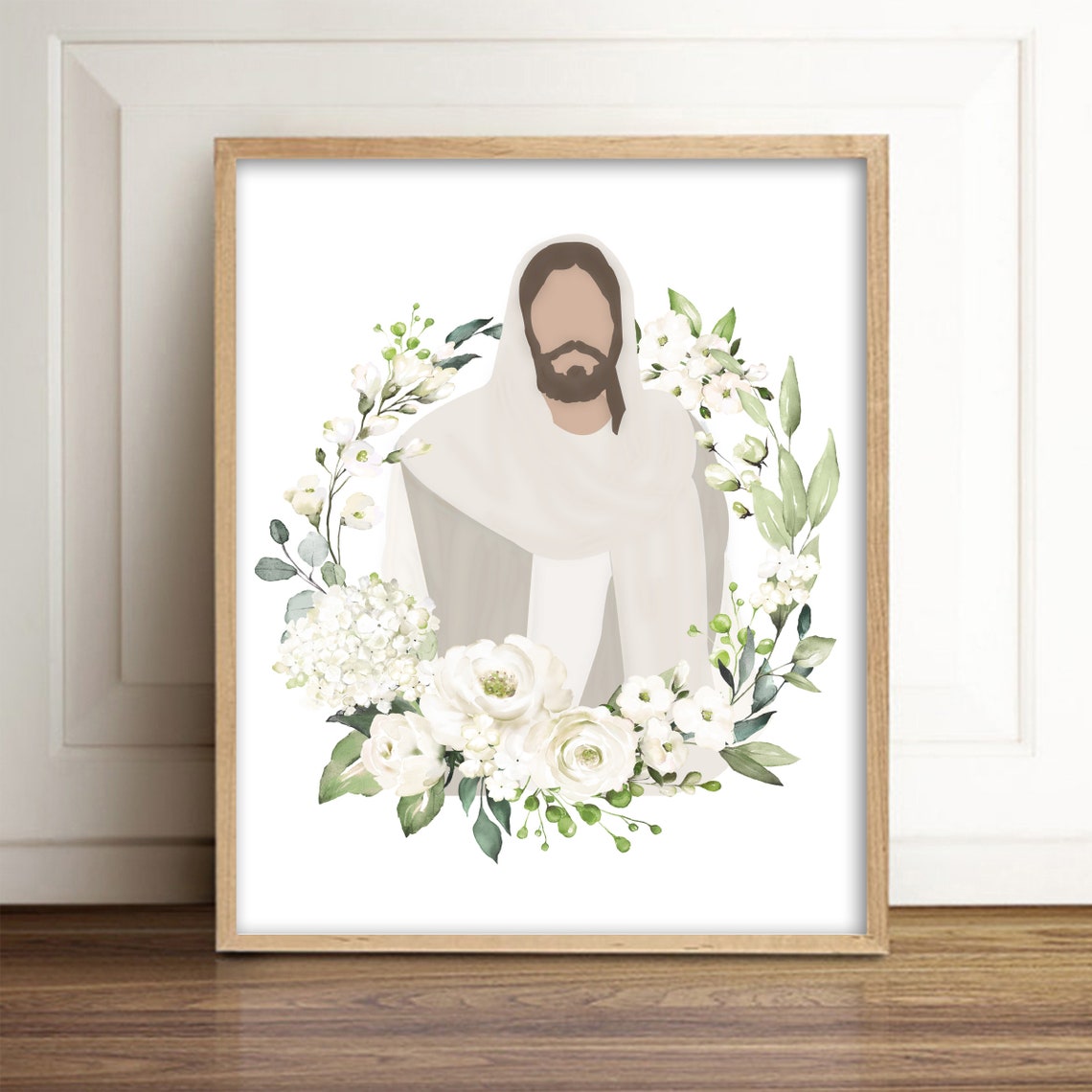Jesus Christ in White Art Print Christian LDS Art Printable - Etsy
