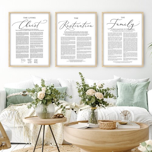 LDS Proclamation Bundle Living Christ Family Proclamation - Etsy