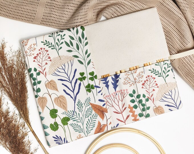 Hand-stitched Needle Book With Felt Pages and Suffolk Puff Flowers - Etsy