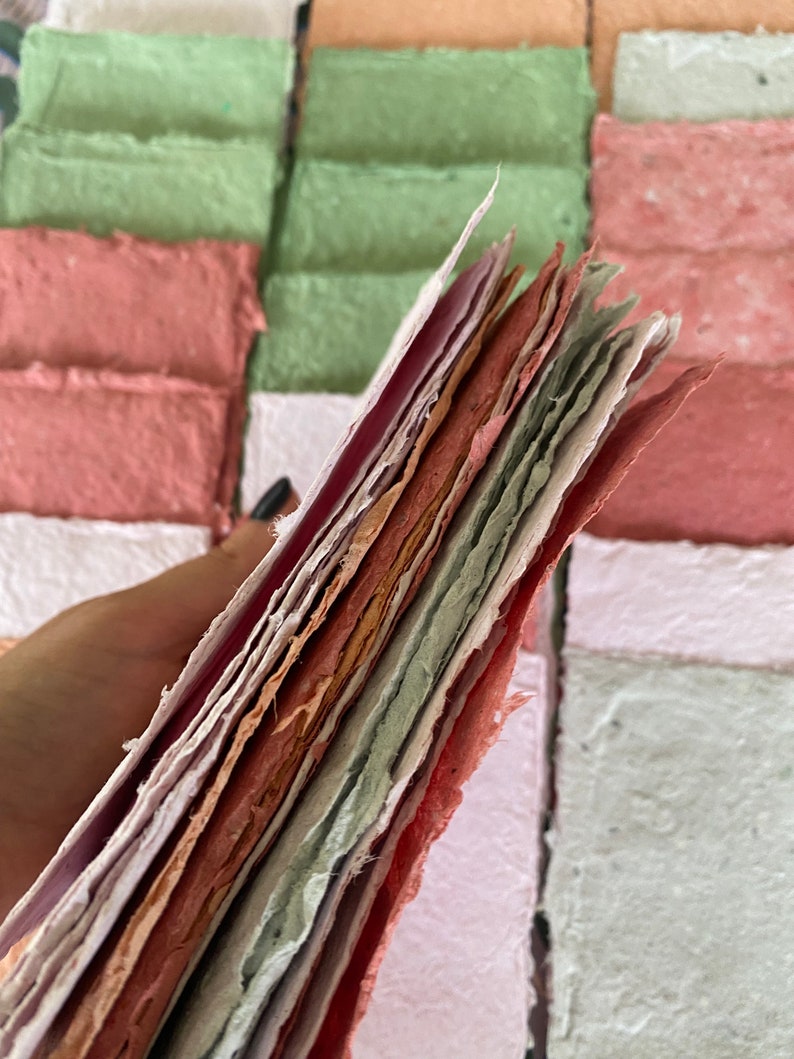 Recycled Hand Made Paper - Etsy