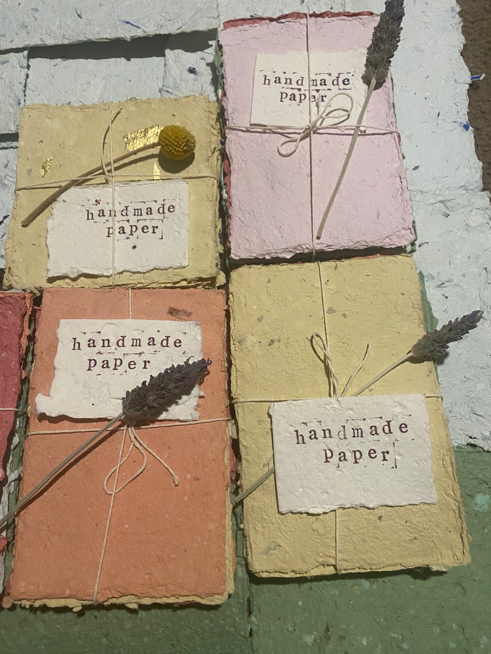 Recycled Hand Made Paper - Etsy