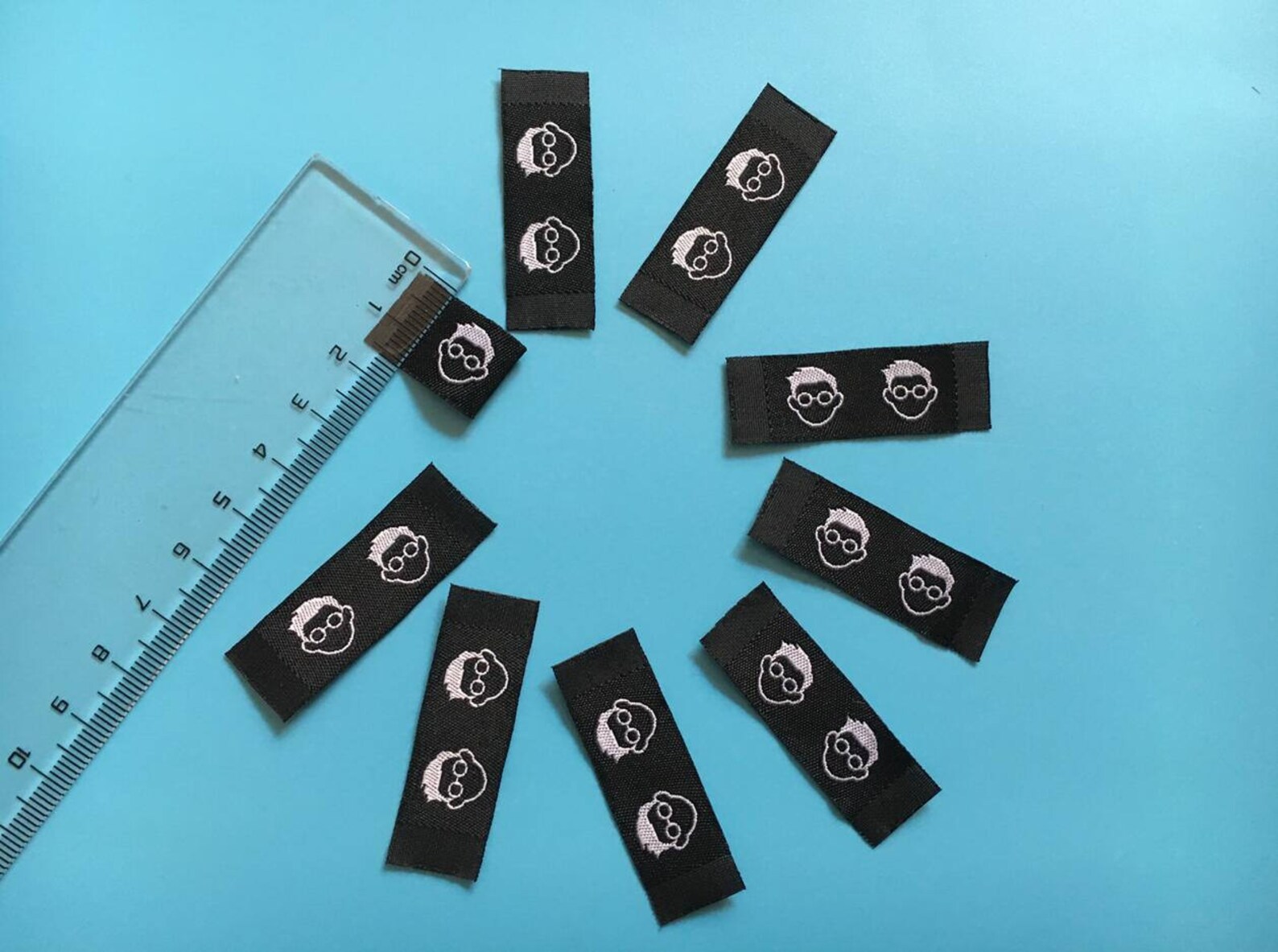 300 Woven Hem Tag Labels Sew in Tags Embroidery Labels Name | Etsy