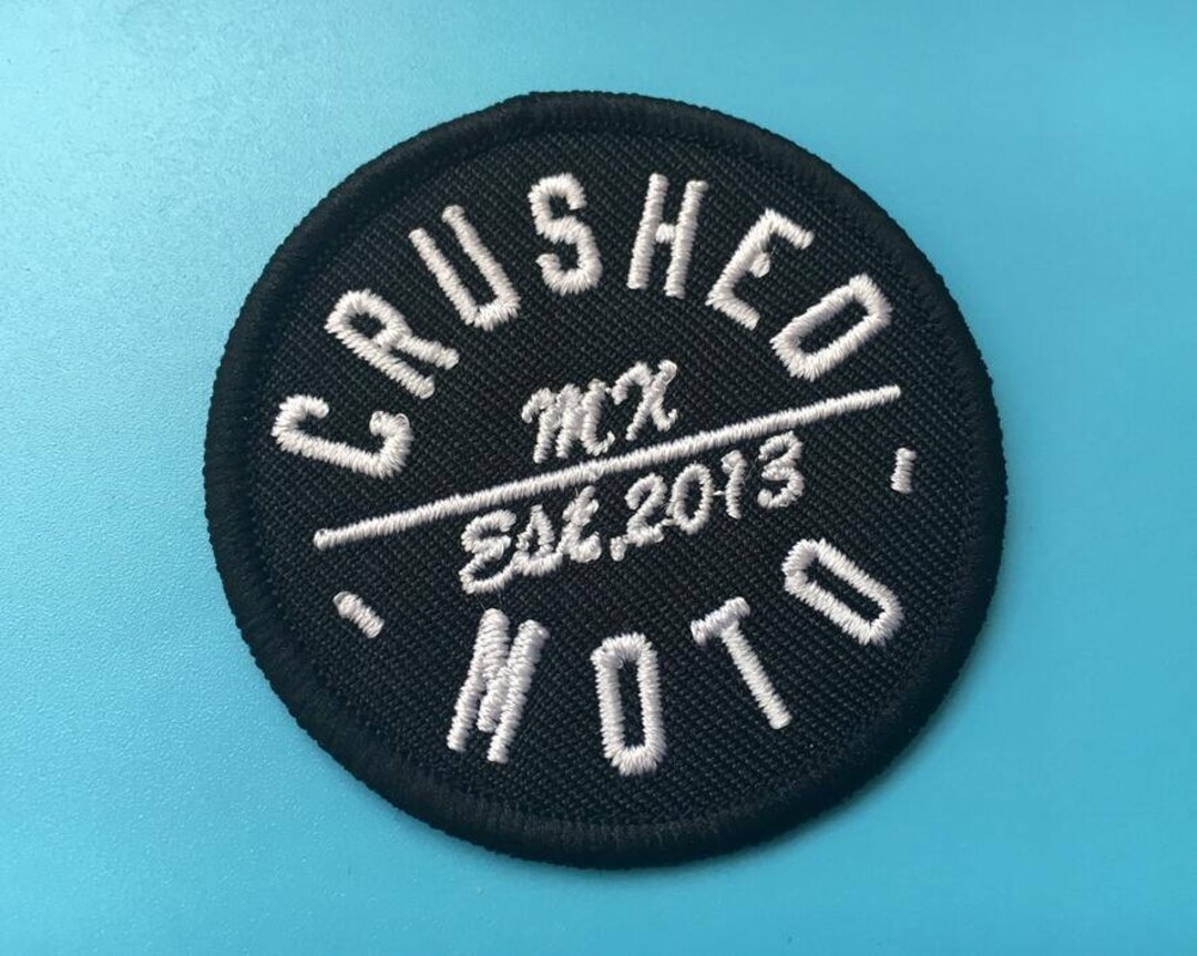 100 Custom Made Embroidered Patches, Embroidery Logo Patch, Clothes ...