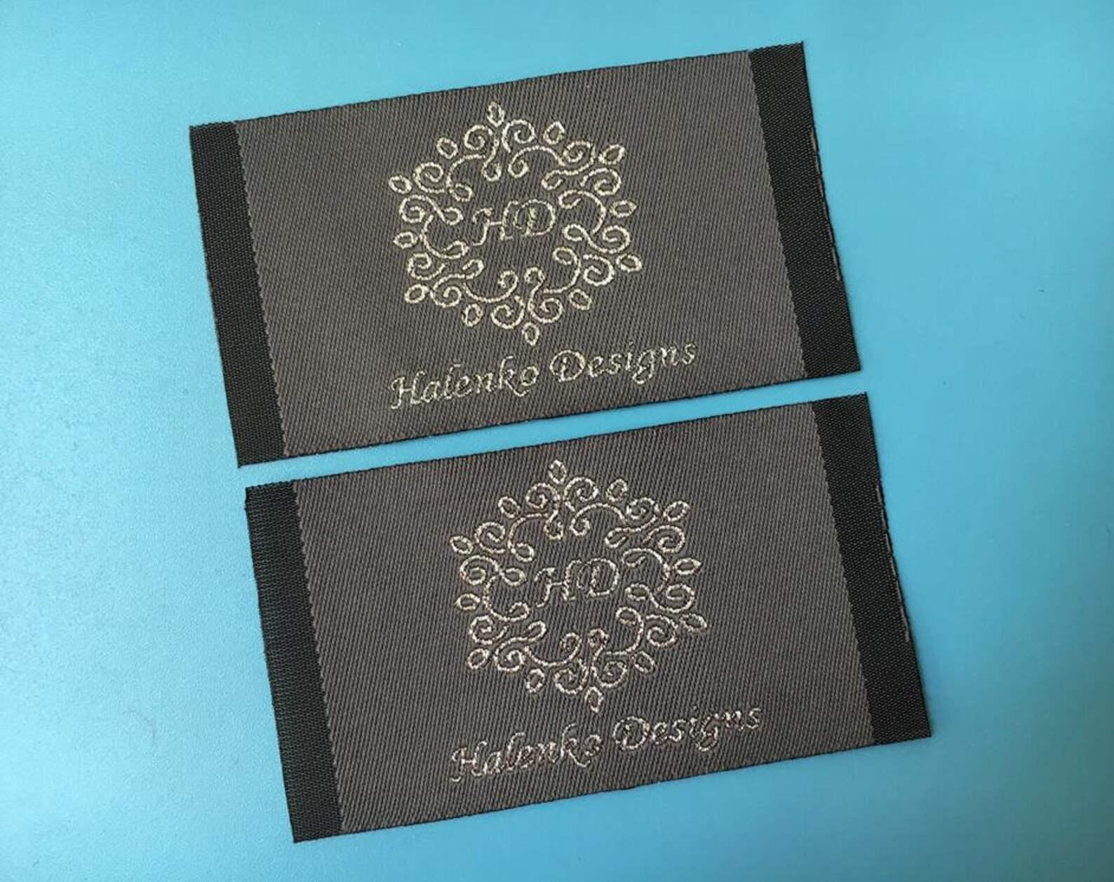 300 Custom Silver Metallic Woven Label, Silver Damask Woven Label ...