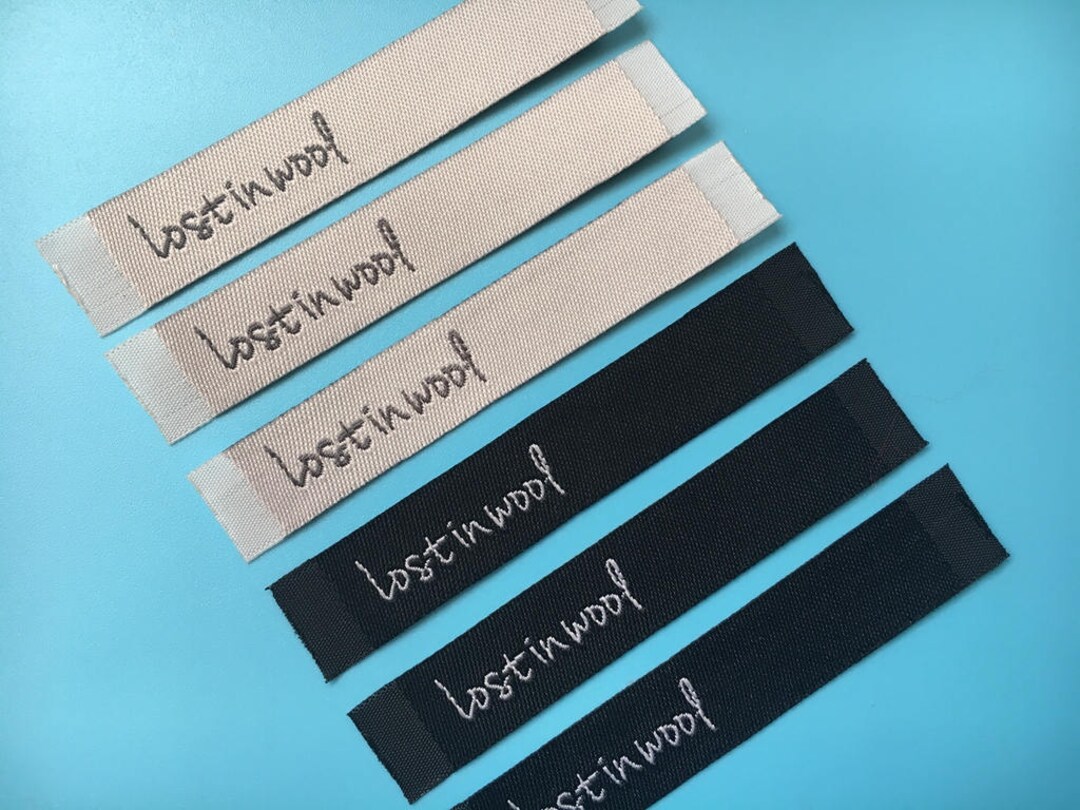 500 Woven Name Labels, Clothes Labels, Personalized Clothing Label ...