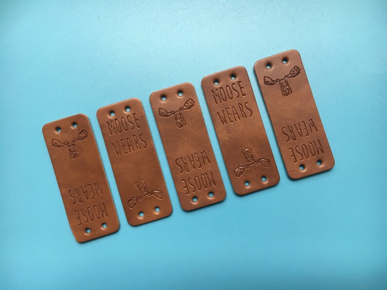 300 Custom Leather Labels With Holes Pu Leather Labels | Etsy