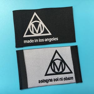 500 Woven Labels Damask Labels Designer Label Your Own Logo - Etsy