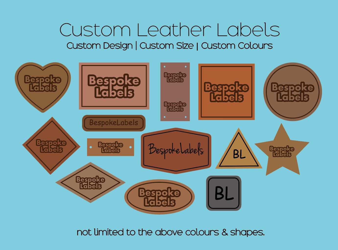 1000 Custom Made Pu Leather Label, Custom Patche Leather, Faux Leather ...