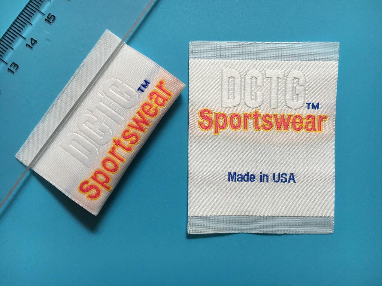 300 clothing labels custom label sew on woven label | Etsy