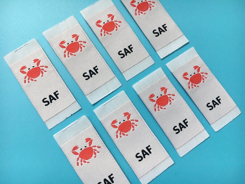 300 Woven Cloth Labels Sew in Care Labels Embroidered Custom - Etsy