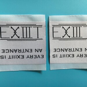 500 Custom Clothing Label Side Woven Label Loop Fold Damask - Etsy