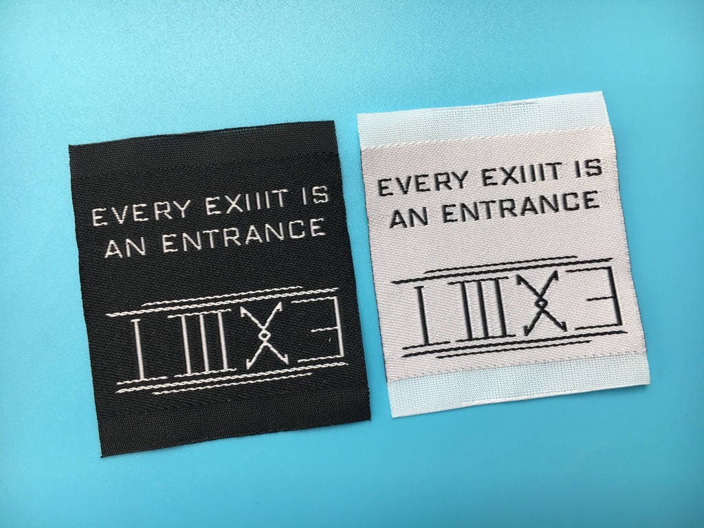 500 pip label shirt labels woven wash care label laundry | Etsy