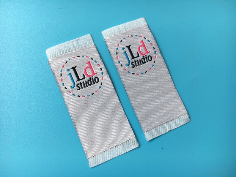 300 Woven Cloth Labels Sew in Care Labels Embroidered Custom - Etsy