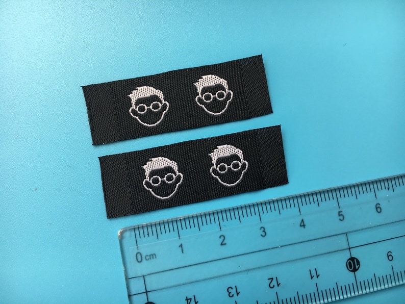 300 Woven Cloth Labels Sew in Care Labels Embroidered Custom - Etsy