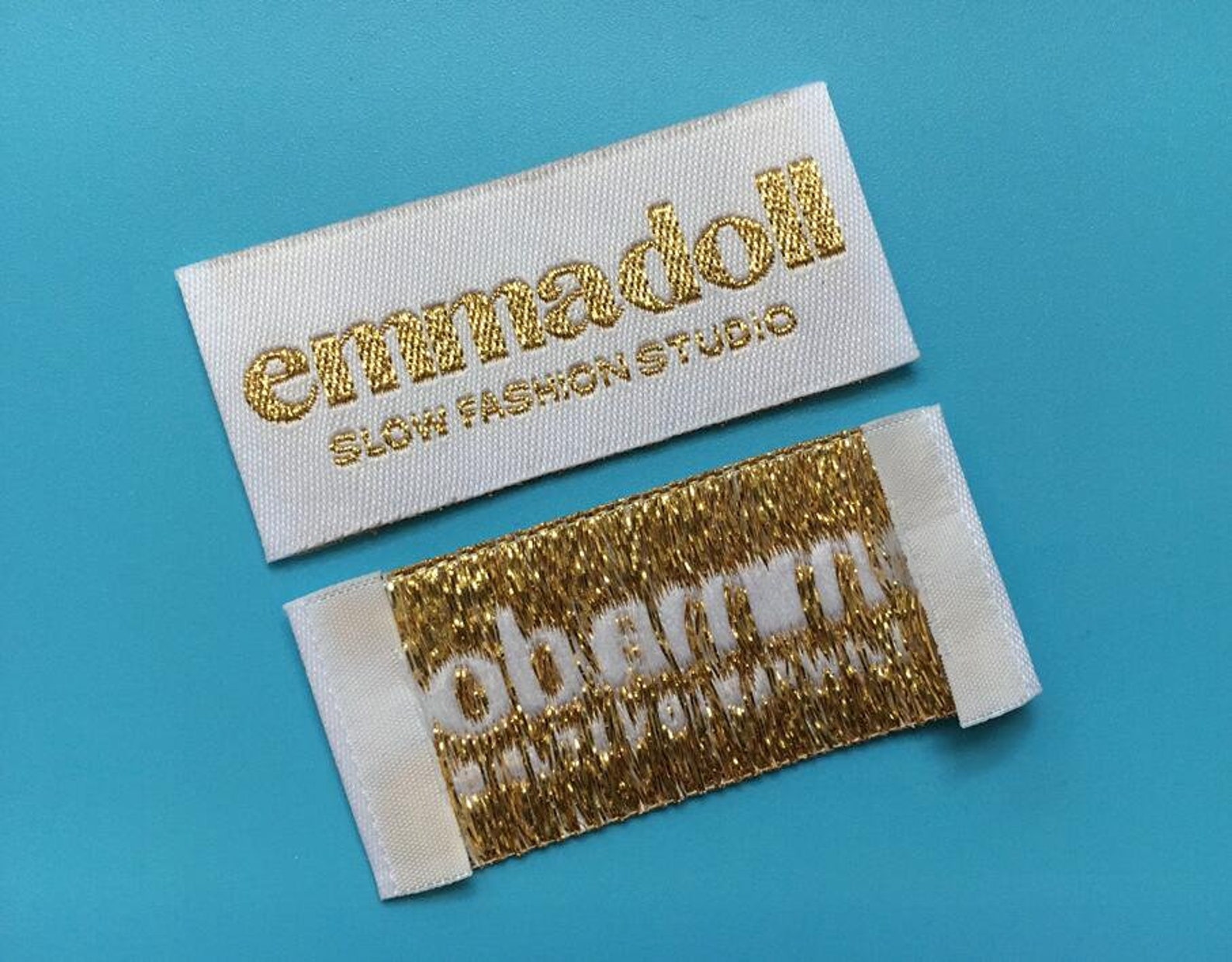 500 Clothing Woven Tags Fabric Label Tags Personalized - Etsy