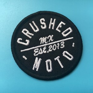 100 Embroidered Logo Badge, Embroidery Hat Patches, Custom Logo Patches ...