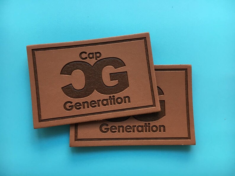 300 custom pu leather labels pu leather patchesfaux labels | Etsy