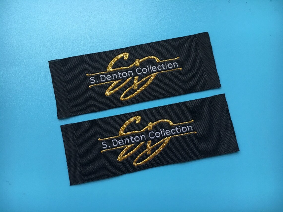 1000 Cloth Tags Gold Metallic Thread Woven Labels Garment - Etsy