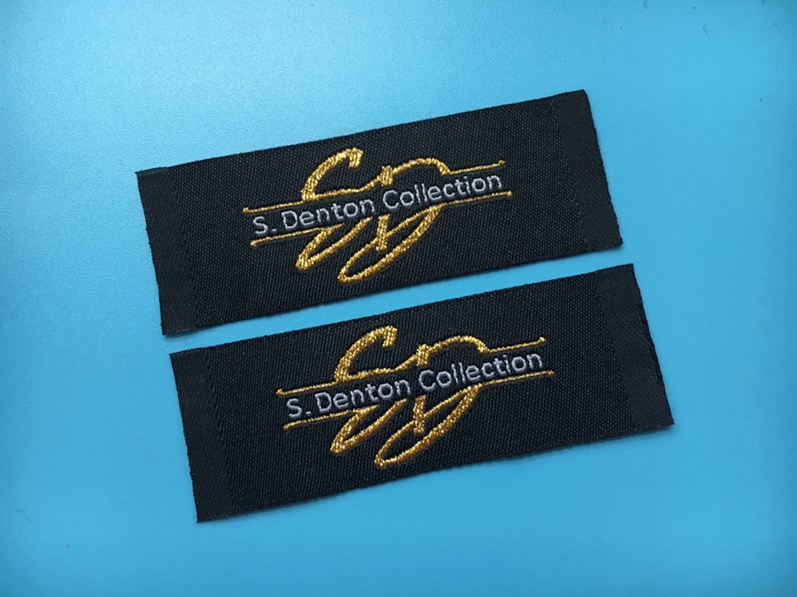 1000 Cloth Tags Gold Metallic Thread Woven Labels Garment - Etsy