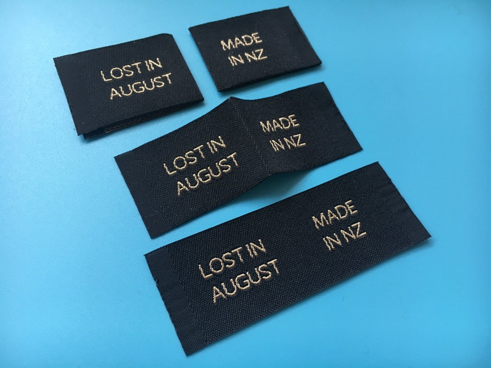 300 Woven Cloth Labels Sew in Care Labels Embroidered Custom - Etsy