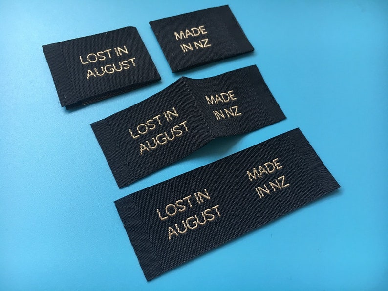 300 Woven Cloth Labels Sew in Care Labels Embroidered Custom - Etsy