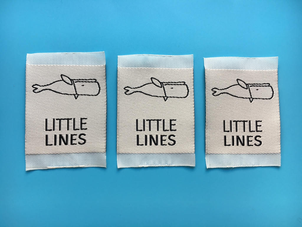 300 clothing labels custom label sew on woven label | Etsy