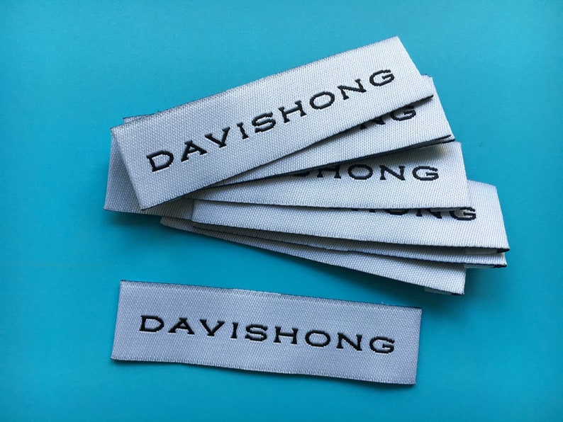 1000 Woven Hem Tag Bottom Label Hem Label Tag Custom Woven - Etsy