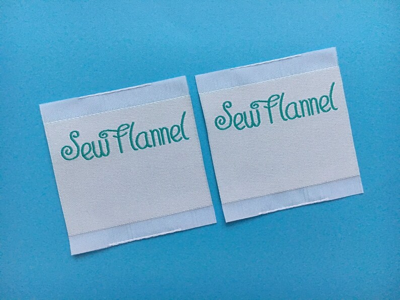 300 Woven Cloth Labels Sew in Care Labels Embroidered Custom - Etsy