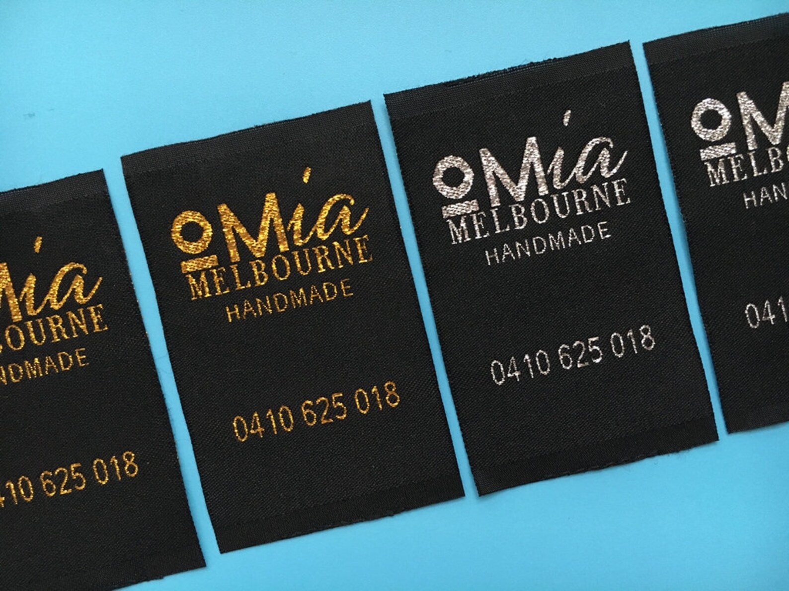 300 Custom Silver Metallic Woven Label, Silver Damask Woven Label ...