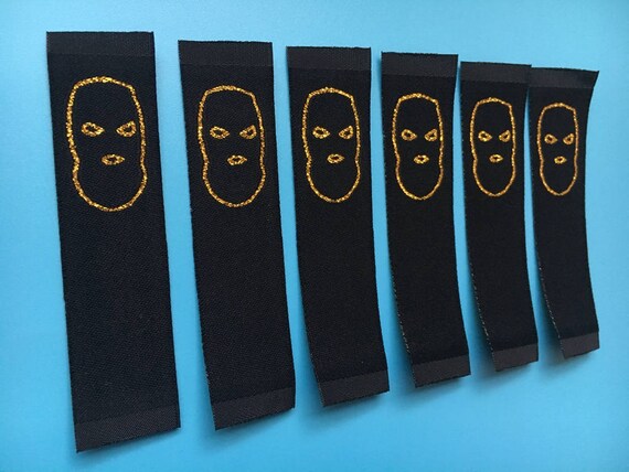 1000 Cloth Tags Gold Metallic Thread Woven Labels Garment - Etsy