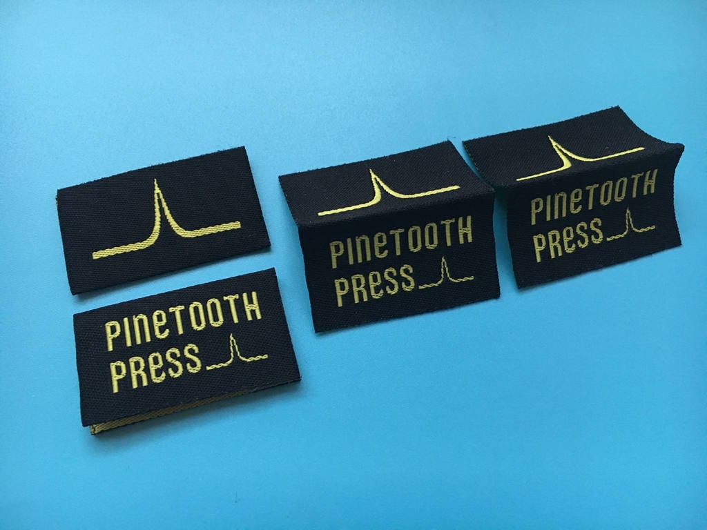 300 woven fabric labels sew on name tags woven Labels | Etsy